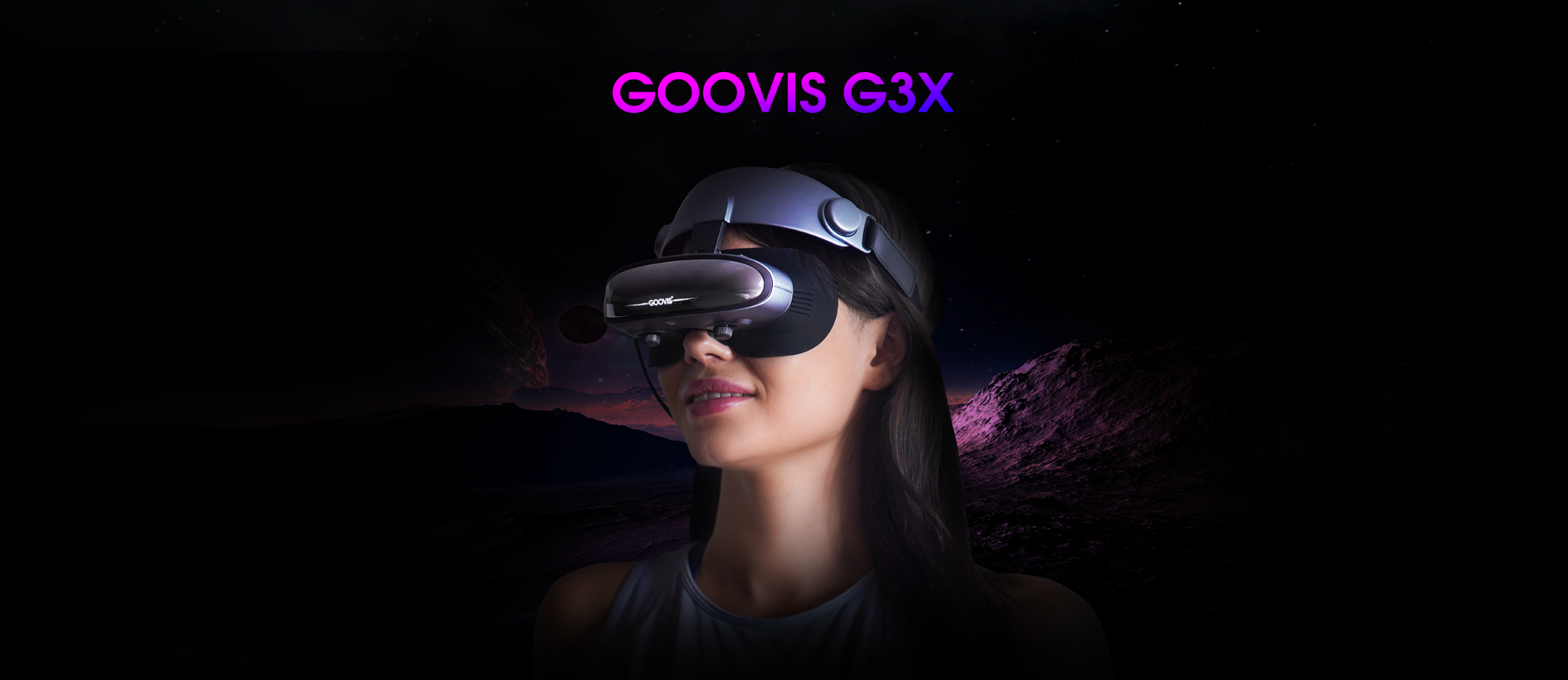 GOOVIS G3X - 4K OLED Head-Mounted Display, 800-inch Giant Screen