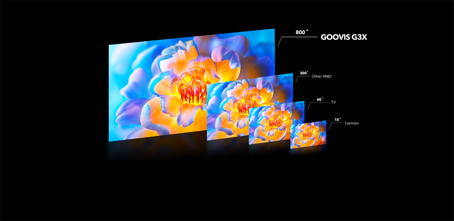 GOOVIS G3X - 4K OLED Head-Mounted Display, 800-inch Giant Screen