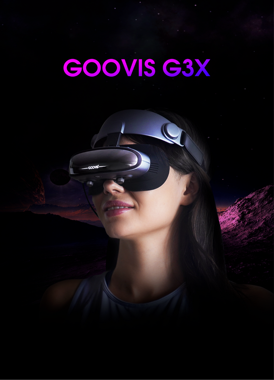GOOVIS G3X - 4K OLED Head-Mounted Display, 800-inch Giant Screen